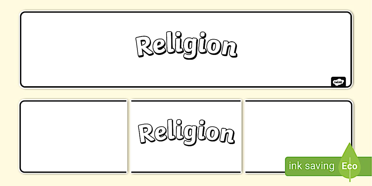 Religion Collaborative Drawing Display Banner (teacher made)