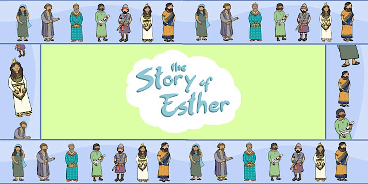 The Story of Esther Bulletin Board Borders - bible story