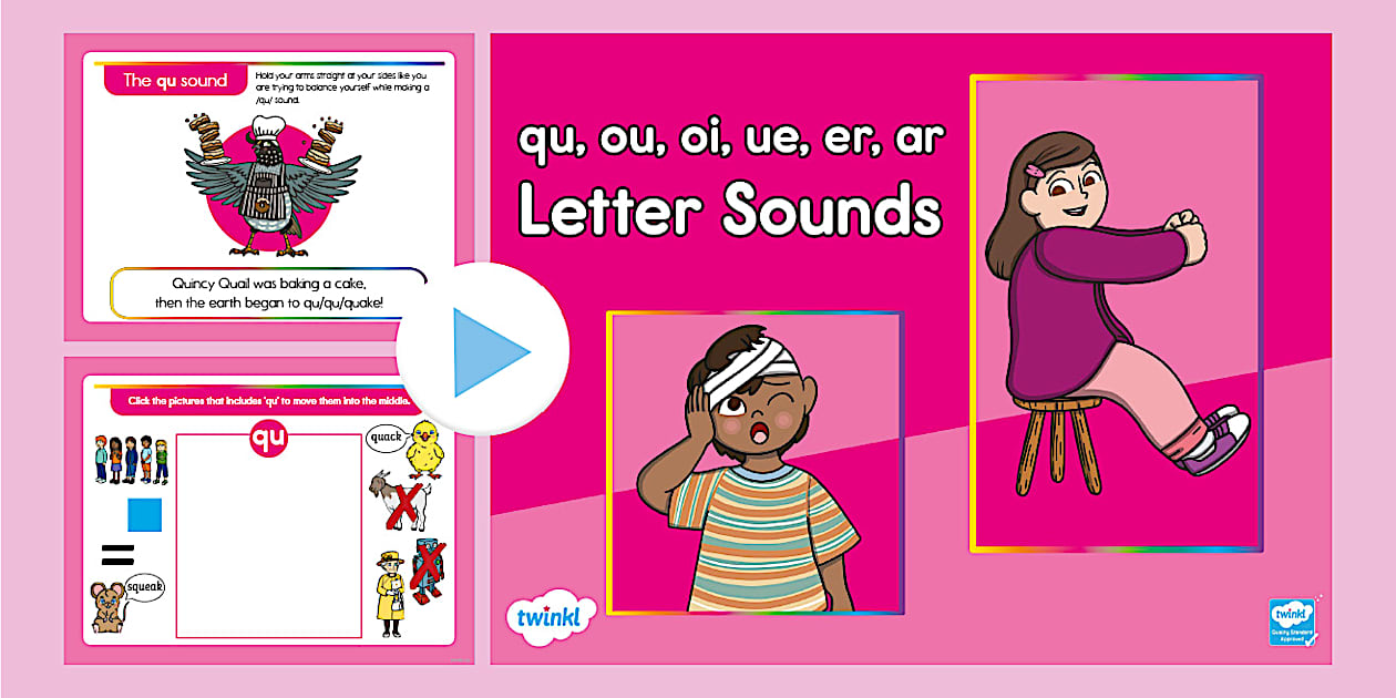 Phonics Canada: Group 7 (qu, ou, oi, ue, er, ar) PowerPoint