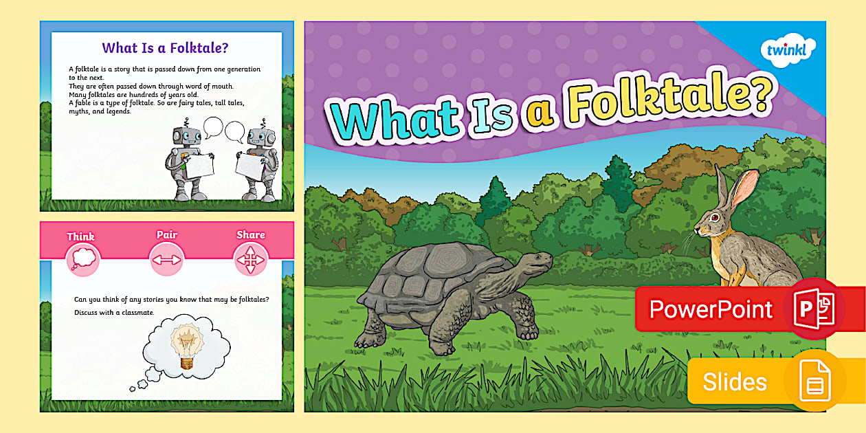 What Is a Folktale? PowerPoint & Google Slides for 3rd-5th Grade