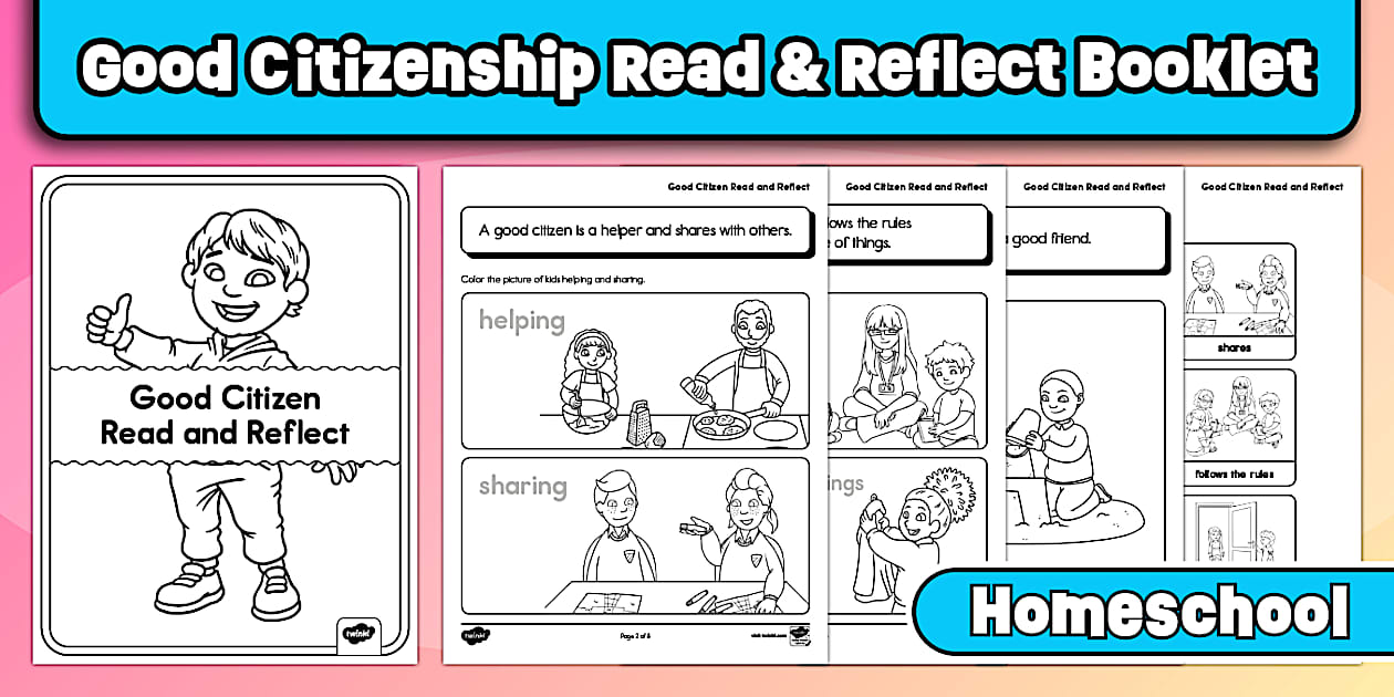 Good Citizenship Homeschool Activity Booklet | Twinkl USA