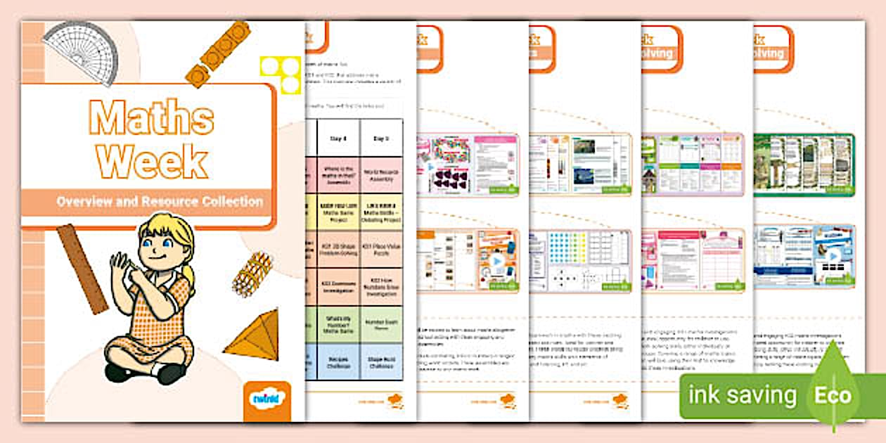 👉 Maths Week Overview (Teacher-Made) - Twinkl