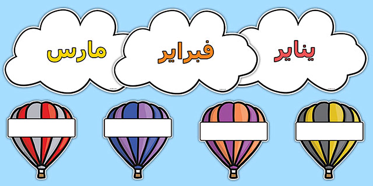 Editable Balloon Birthday Arabic - بالونات قابلة للتعديل