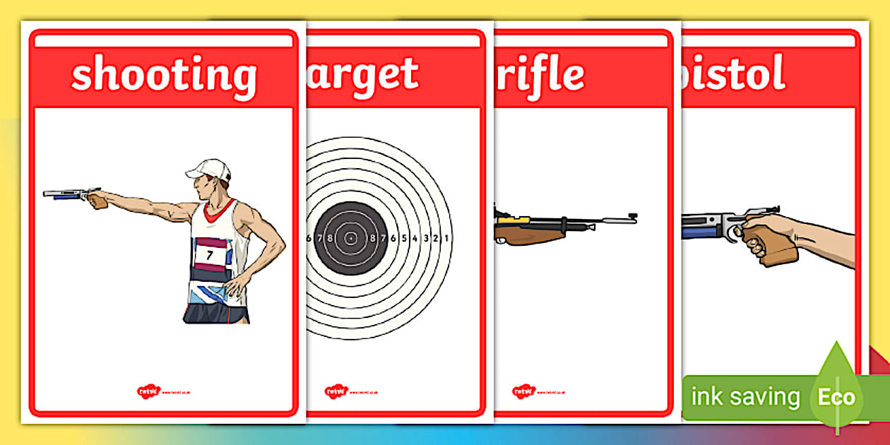 The Olympics Shooting Display Posters - Twinkl