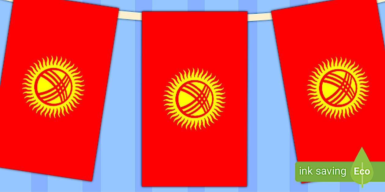 Kyrgyzstan Flag Bunting | Twinkl | Geography Flags | KS1