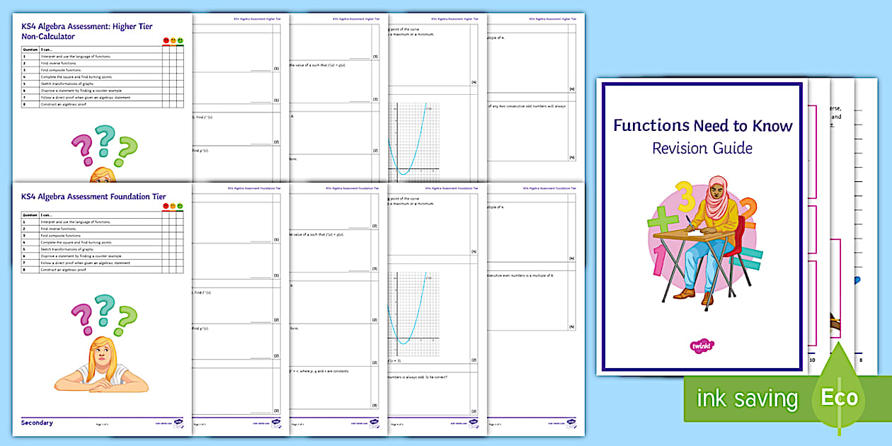 Maths Functions Questions: Assessment Pack | GCSE Maths