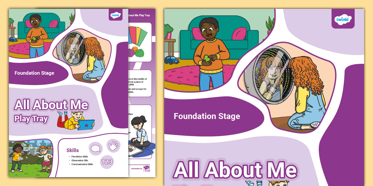 NI EYFS Foundation Stage Play Tray: All About Me