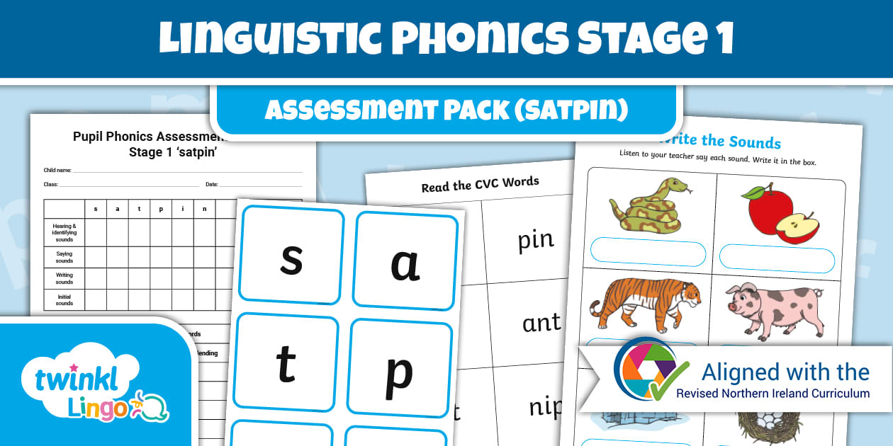 Linguistic Phonics Stage 1 Assessment Pack (satpin)
