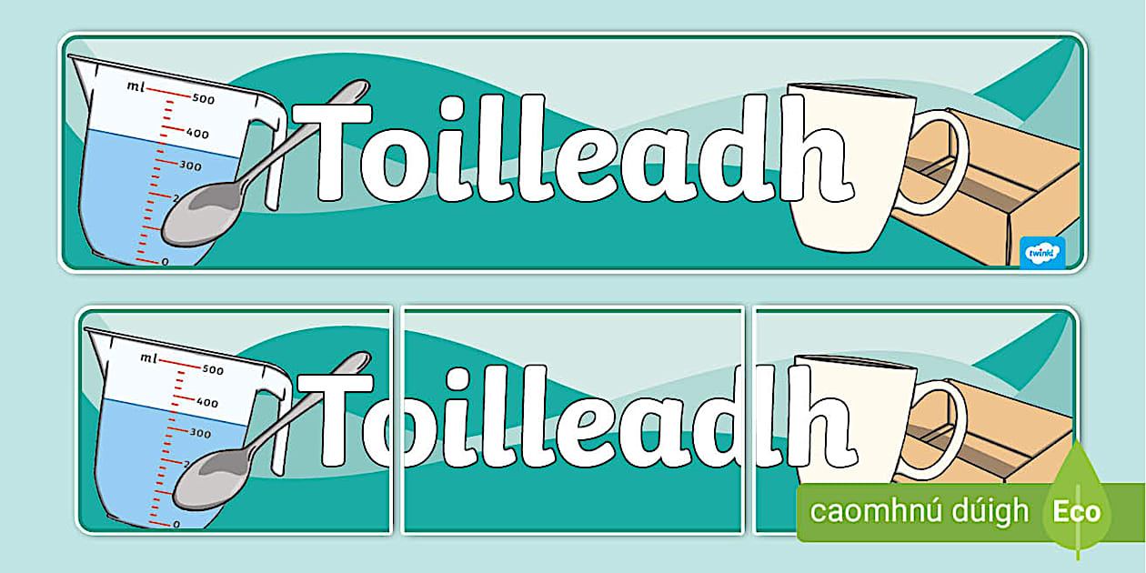 Capacity Banner Gaeilge 1st/2nd Class, Junior and Senior Infants