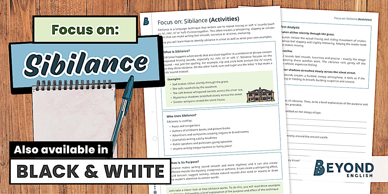 Focus on: Sibilance (Activities)