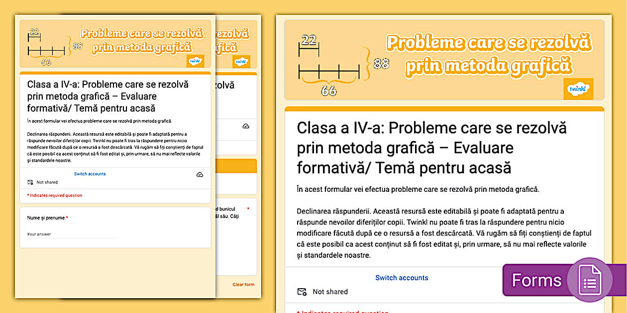 Clasa 4 Metoda grafică Evaluare formativă/Temă pentru acasă