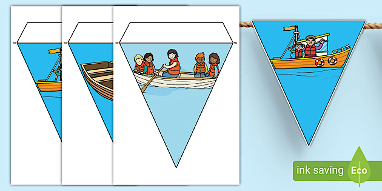 Boat Bunting For Decoration | Twinkl Bunting (teacher made)