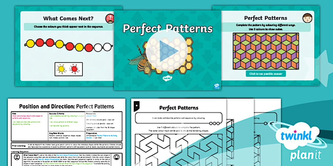 PlanIt Maths Y2 Position and Direction Lesson Pack Pattern and Sequence (1)