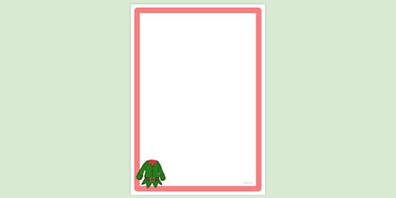 Elf Jacket Page Border | Page Borders | Twinkl