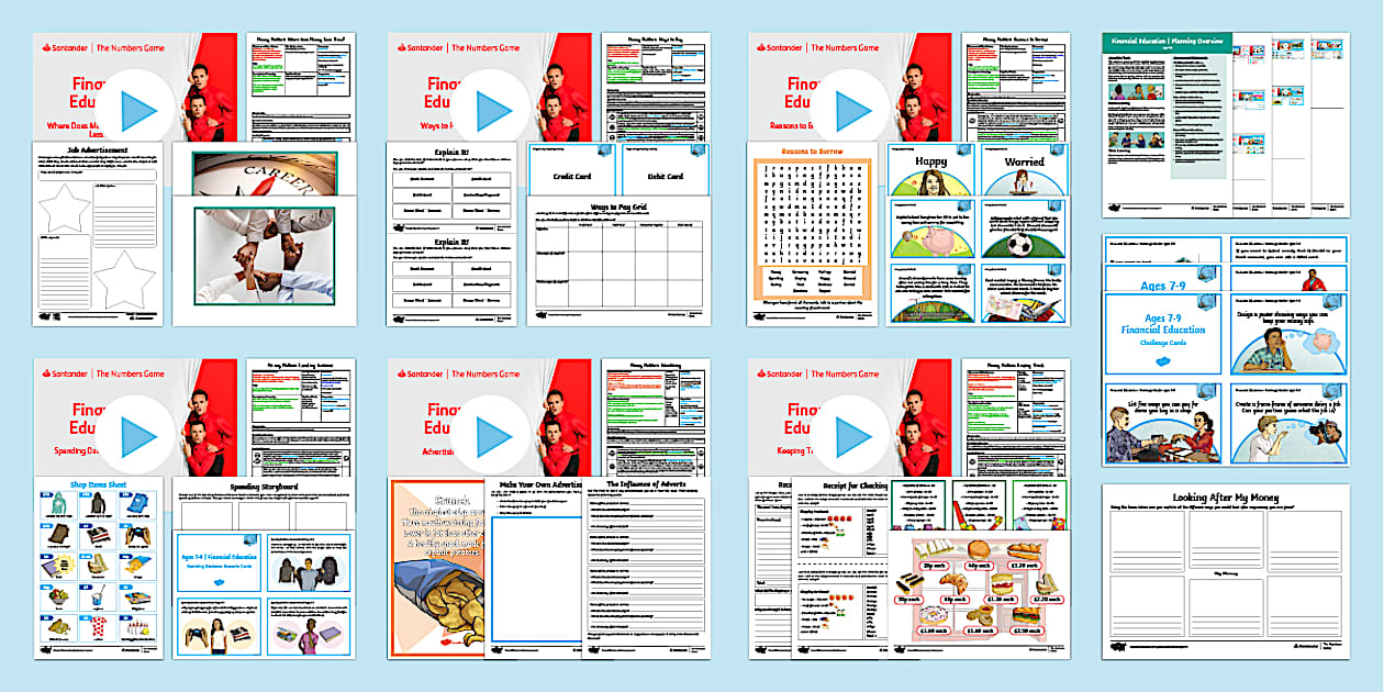 Financial Education Complete Lesson Pack - Ages 7-9