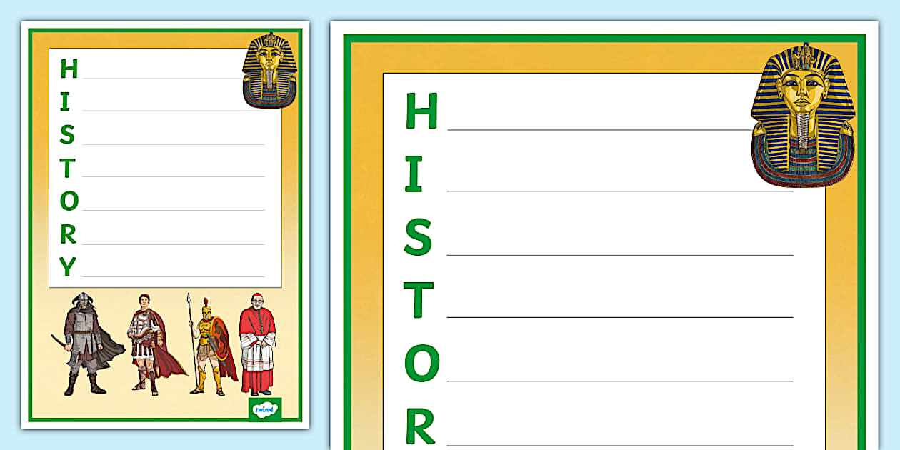 History Acrostic Poem Template (teacher made) - Twinkl