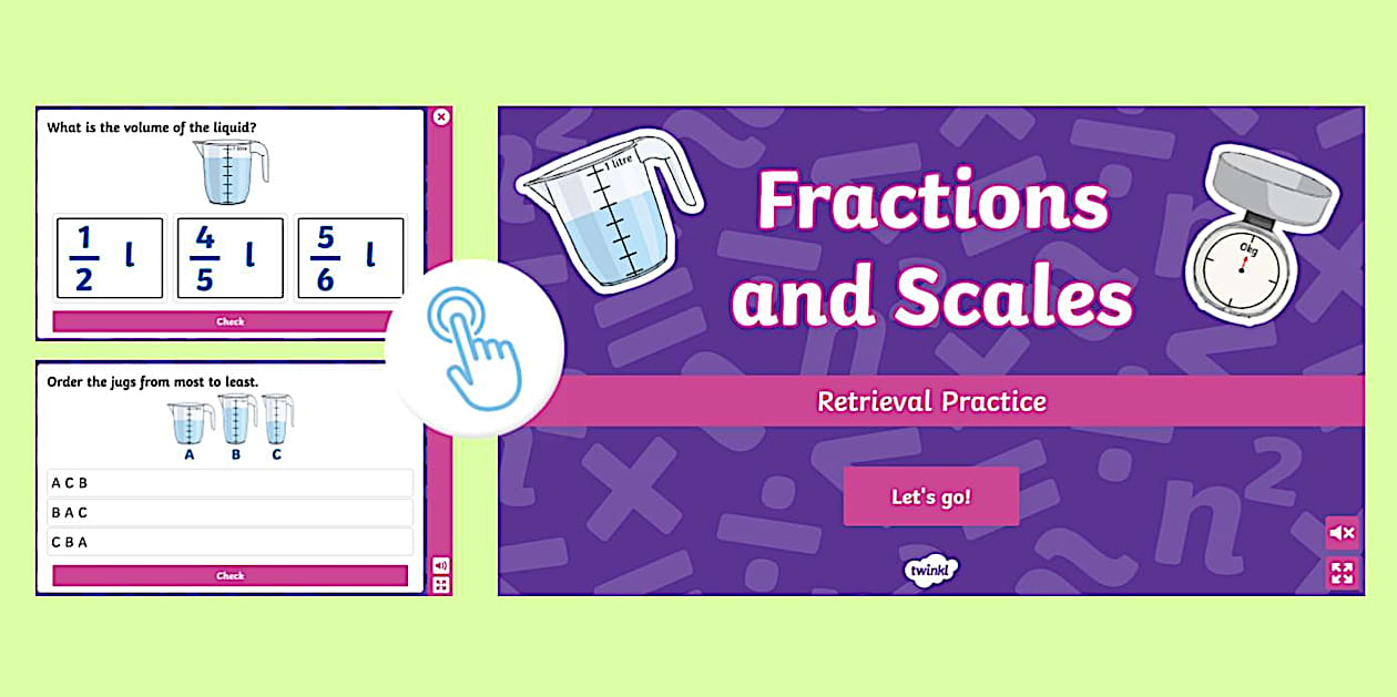 👉 Retrieval Practice: Fractions and Scales Maths Interactive Quiz