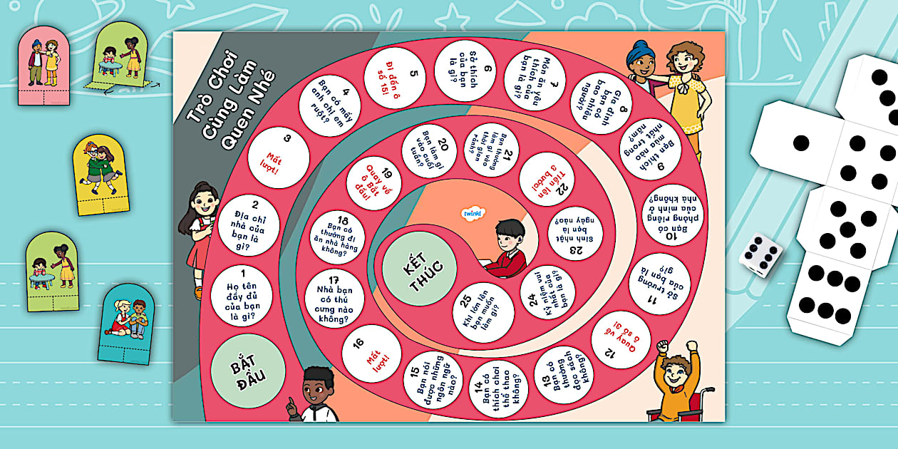 Trò Chơi Board Game "Cùng Làm Quen Nhé" Cho Năm Học Mới