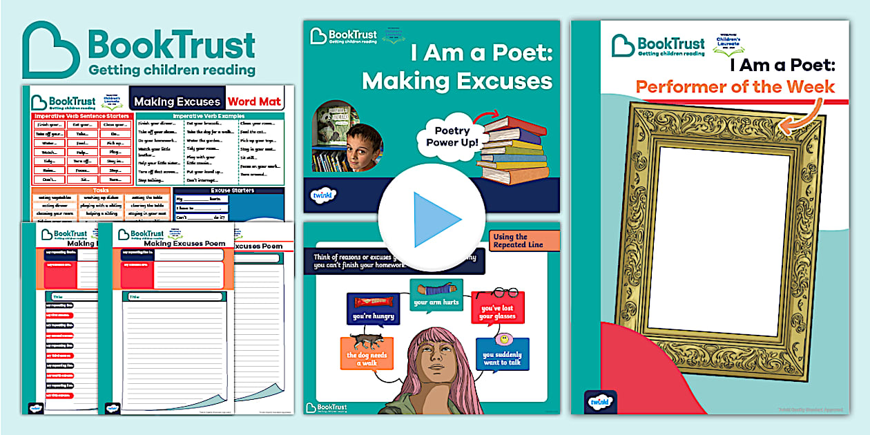 FREE! - LKS2 I Am a Poet: 'Making Excuses' Poetry Power Up! Resource Pack