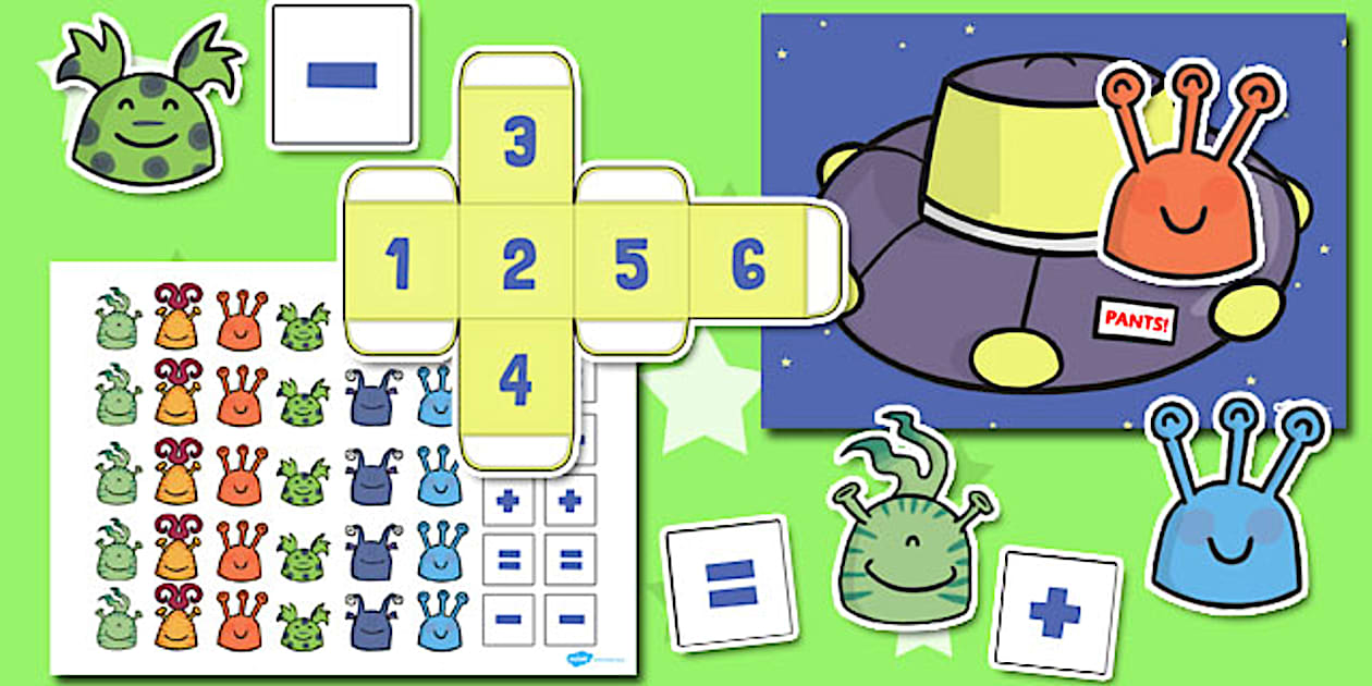 Alien Counting Activity to Support Teaching on Aliens Love Underpants