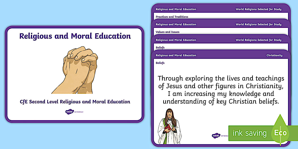 Editable CfE Second Level Religious and Moral Education Experiences and