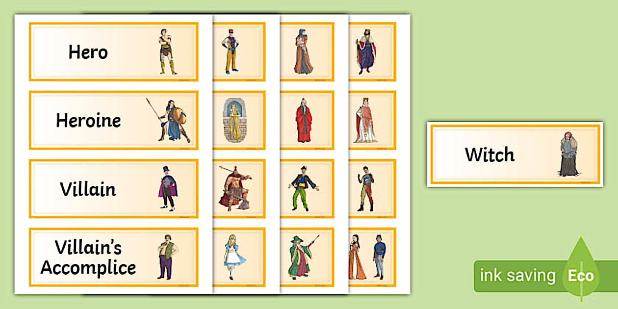 Drama Stock Character Word Cards (teacher made) - Twinkl