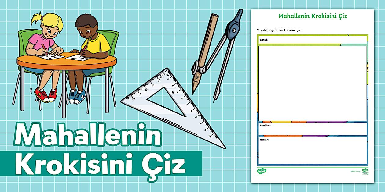 Mahallenin Krokisini Çiz-Twinkl