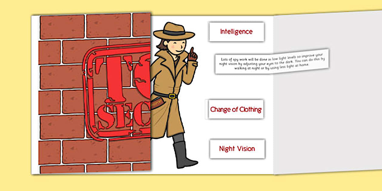 Spies and Espionage Being Prepared Labelling Activity