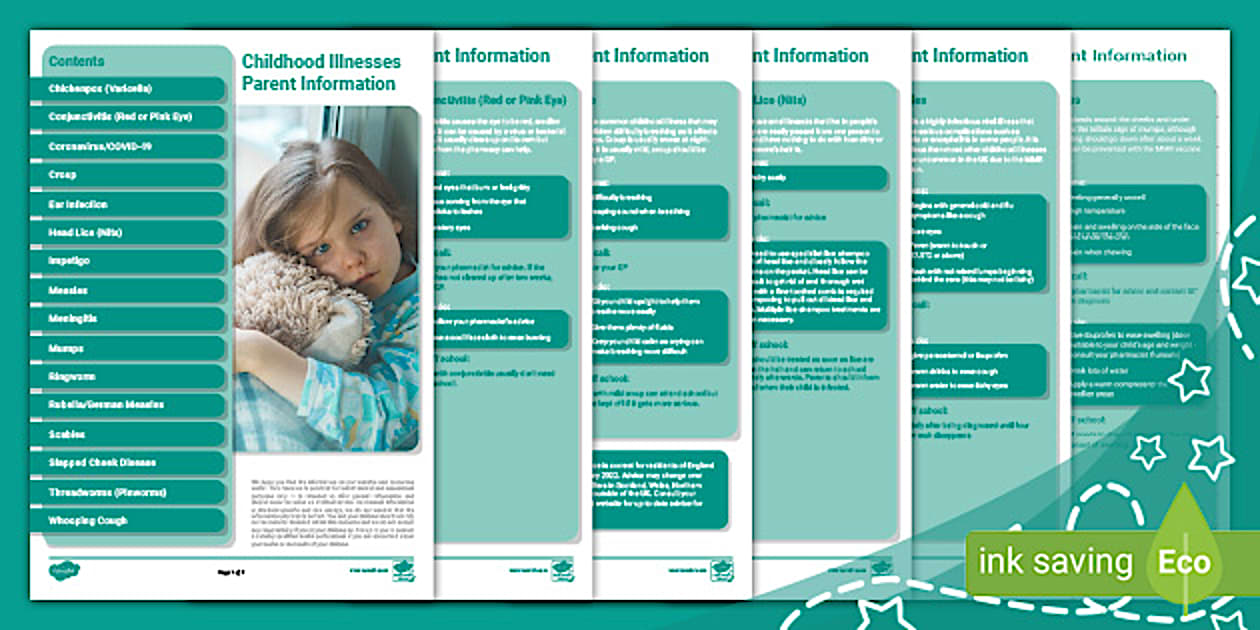 Childhood Illnesses Parent Information (teacher made)