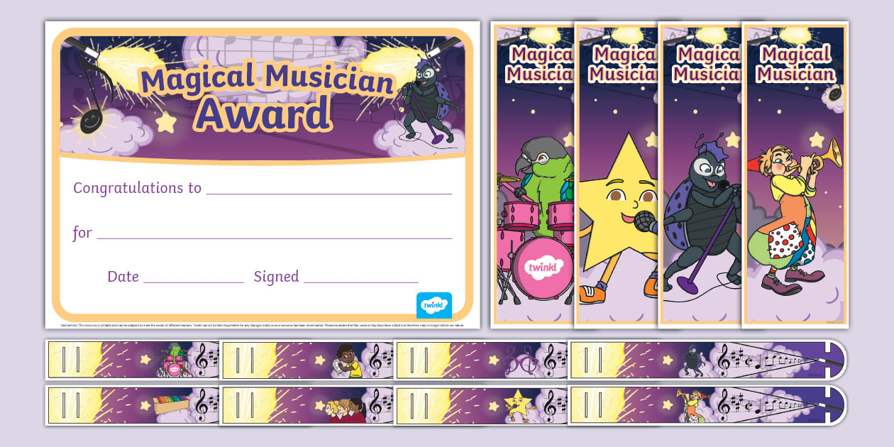 Magical Musician Award Pack (teacher made) - Twinkl