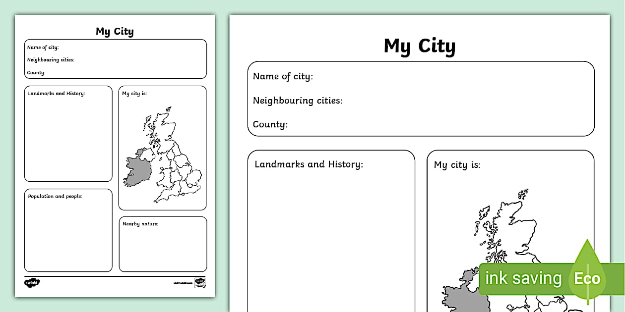 My City Fact File (teacher made) - Twinkl