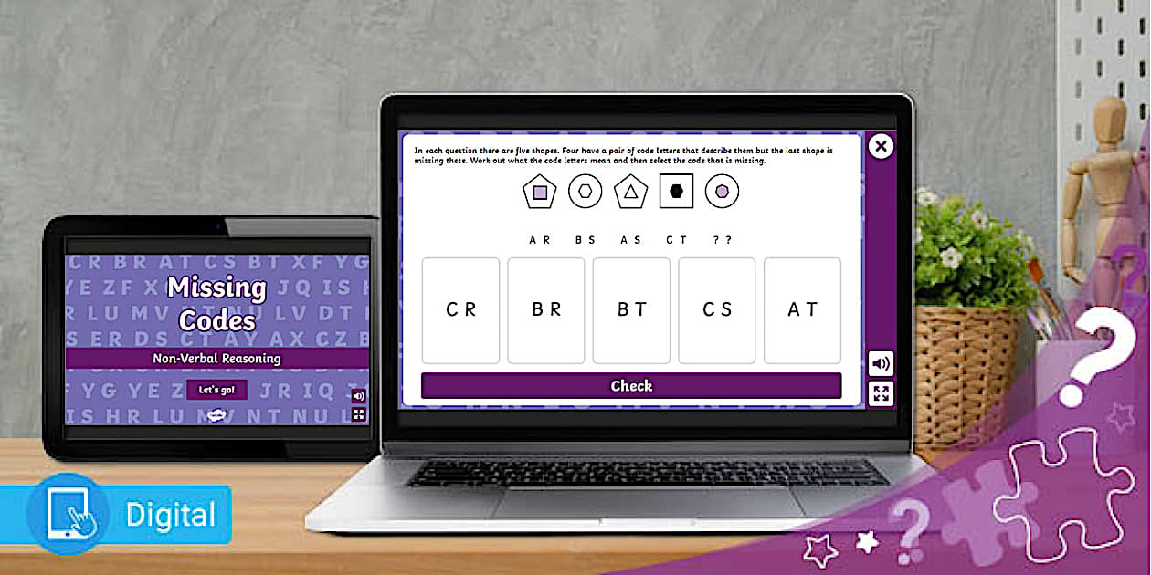Missing Codes – Non-Verbal Reasoning – Twinkl - Twinkl