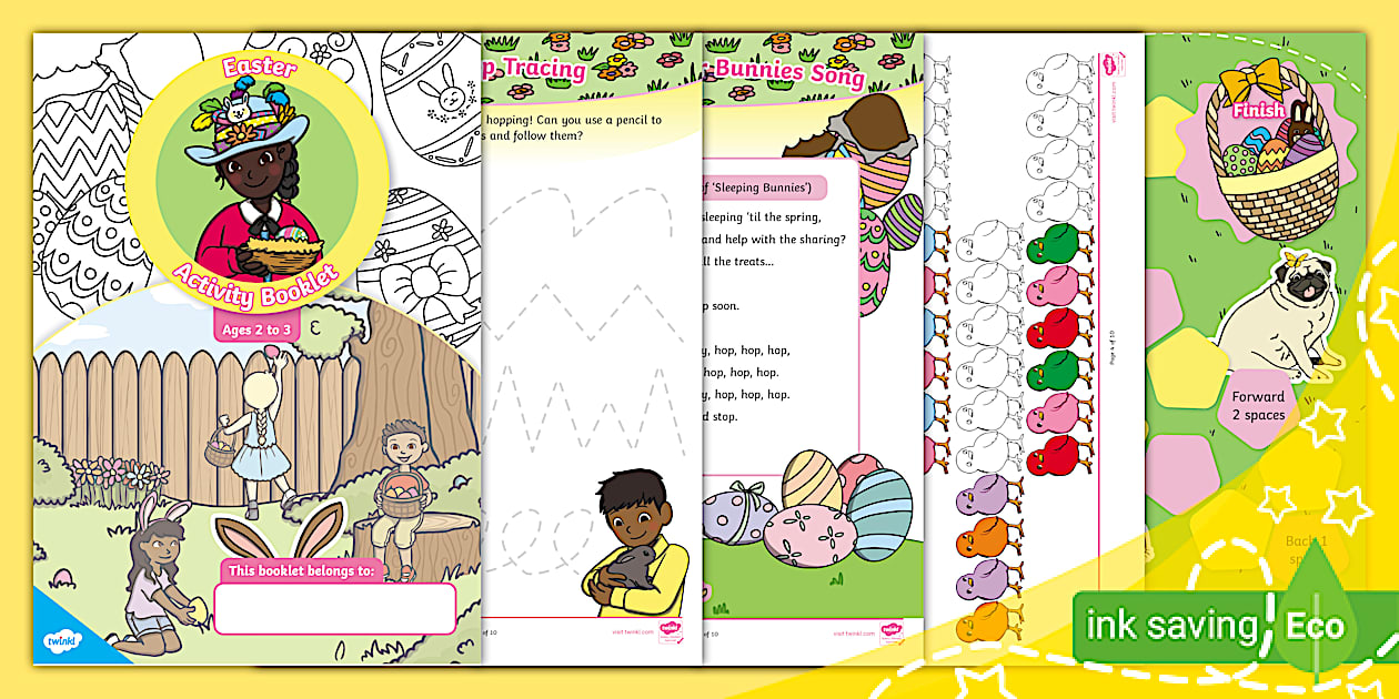 Easter Activity Booklet Ages 2 - 3 (Teacher-Made) - Twinkl