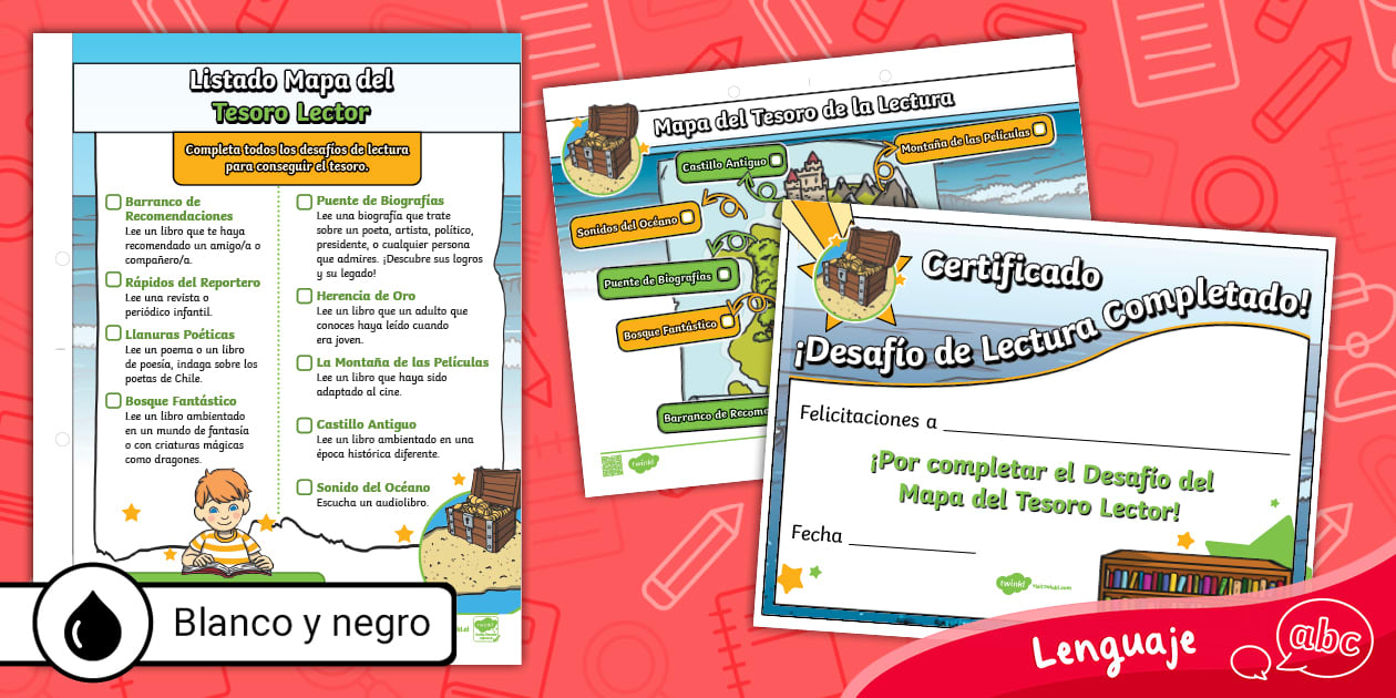 Mapa del Tesoro de la Lectura | Fomento Lector | Lenguaje