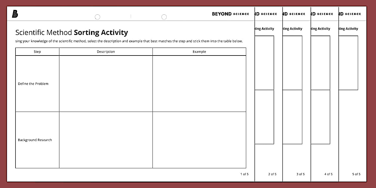 Scientific Method Activity - Twinkl Beyond (teacher made)