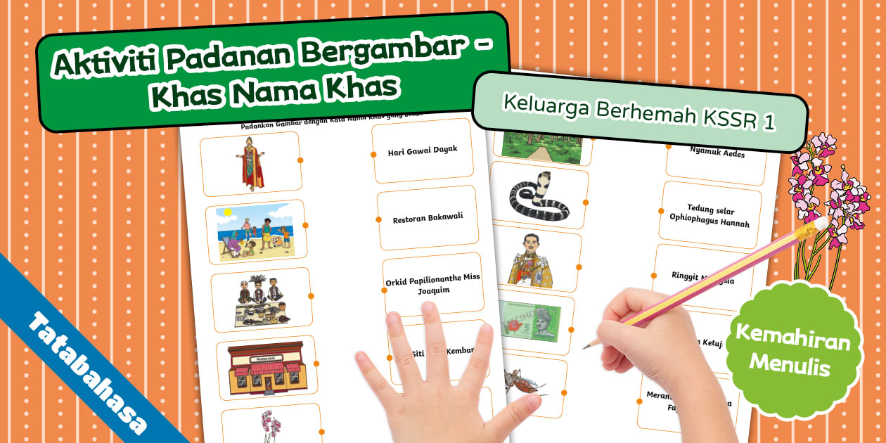 Aktiviti Padanan Bergambar - Khas Nama Khas