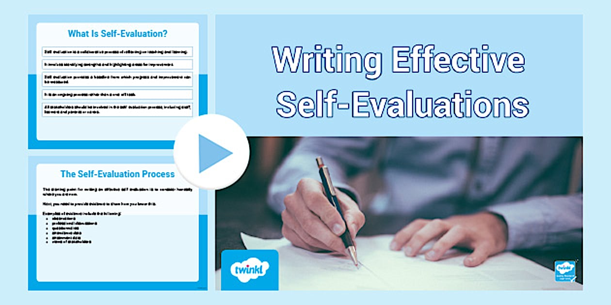 Self-evaluation Writing Tool for Teachers - Twinkl Teaching