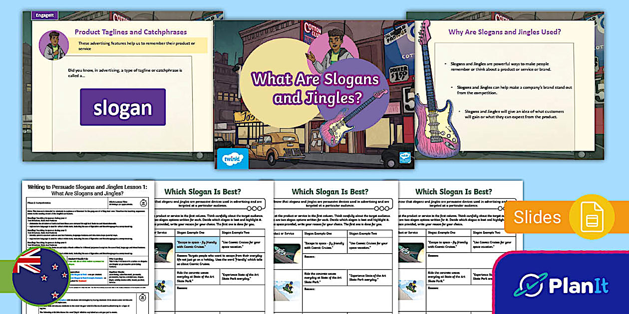 Persuasive Writing: What Are Slogans & Jingles Lesson