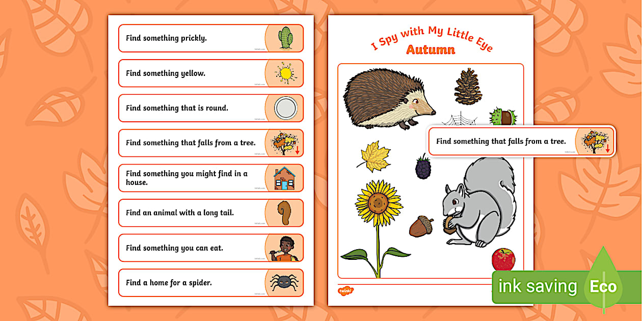 I Spy and Find: Autumn | Twinkl (teacher made) - Twinkl
