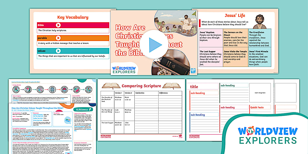 RE: Christian Life in Britain: LKS2 Lesson Pack 2