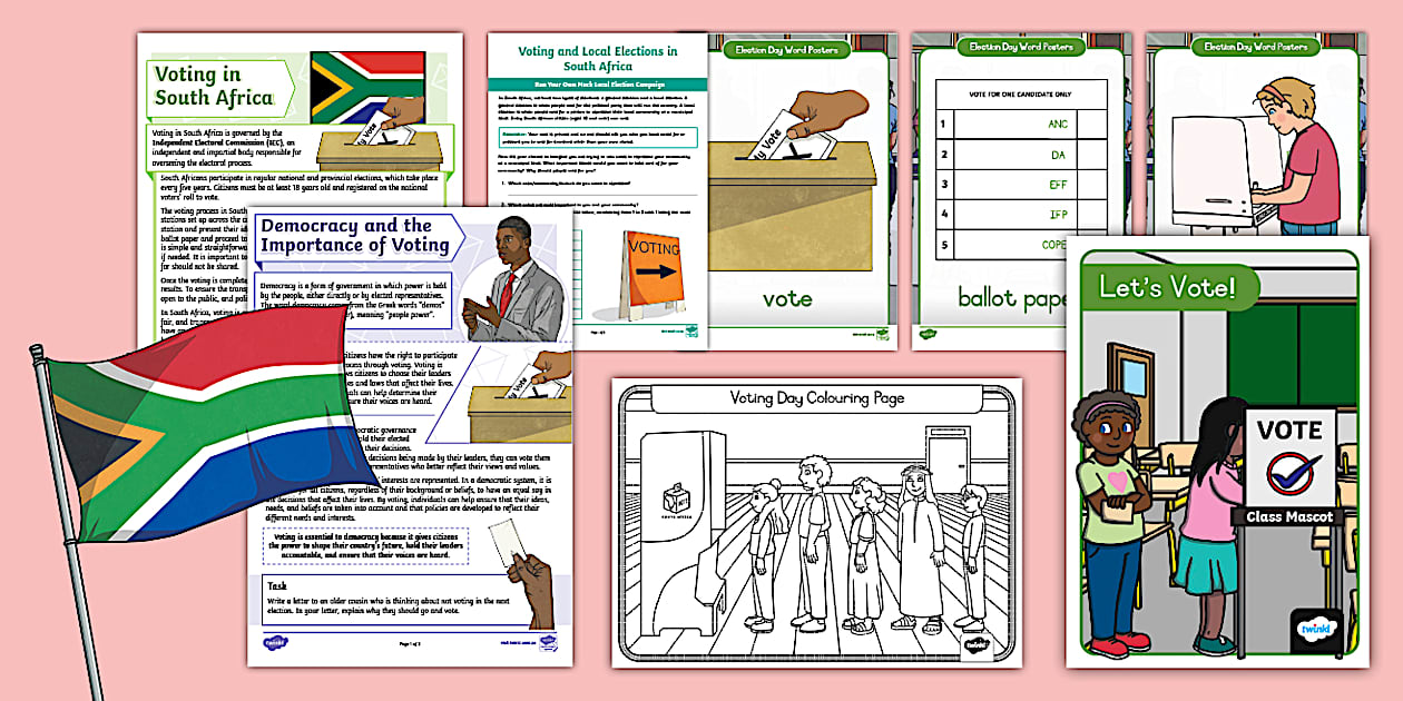 Voting and Elections in South Africa Pack (teacher made)