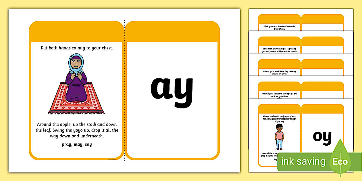 Level 5 GPC, Mnemonic, Action and Formation Rhyme Flashcards