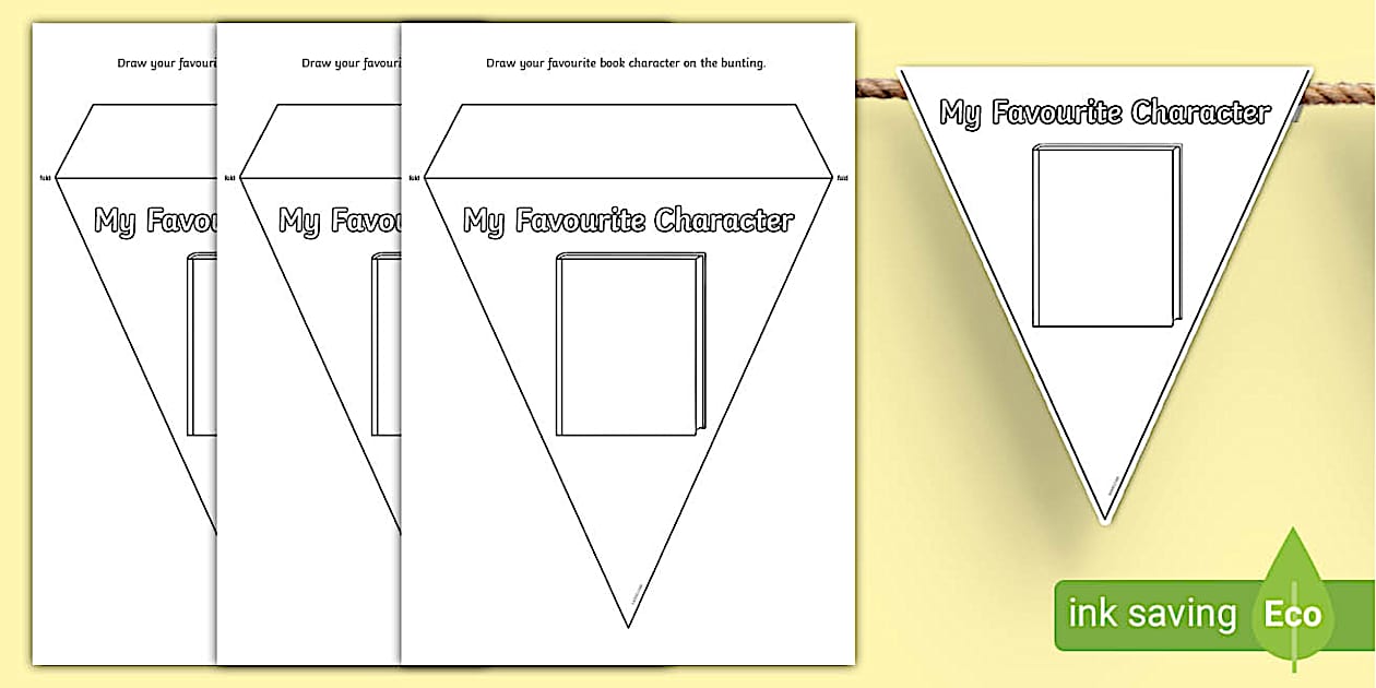 Celebrating Book Characters Display Bunting (teacher made)