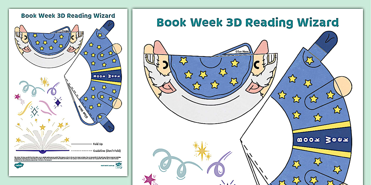Book Week - 3D Reading Wizard (teacher made) - Twinkl