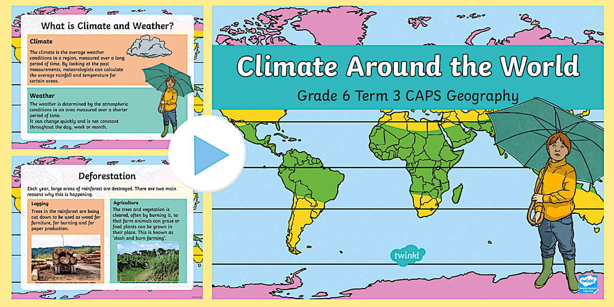 Climate Around The World Grade 6 PowerPoint | Geography