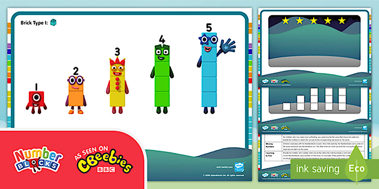 👉 Numberblocks Band Cut-Outs | Numberblocks Resources | Twinkl