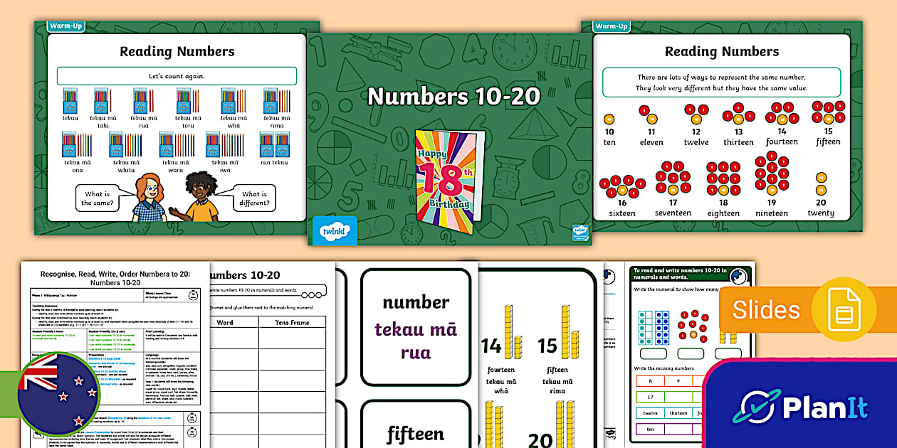 Phase 1 Number: Recognise, Read, Write, Order Numbers 10-20 Phase 1 Number: Recognise, Read, Write, Order Numbers 10-20