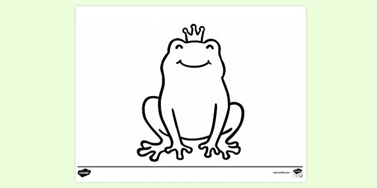 Frog Prince Colouring Sheet - Primary School (teacher made)