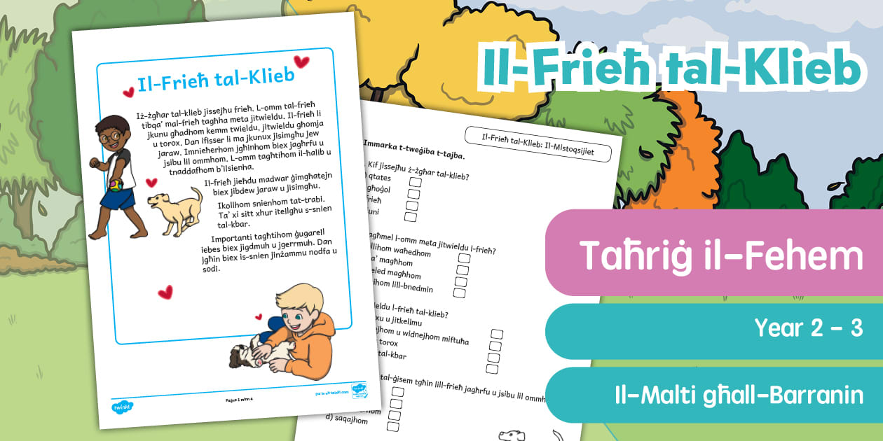 Taħriġ il-Fehem I Il-Frieħ tal-Klieb