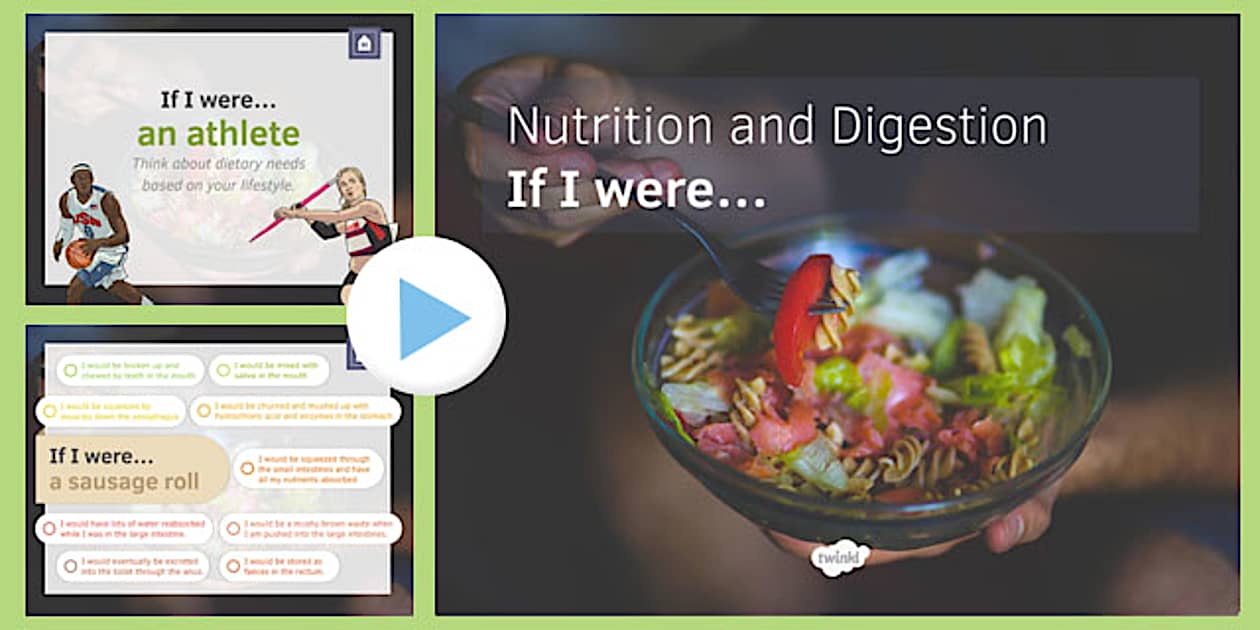 Nutrition and Digestion: If I Were.... PowerPoint - Twinkl